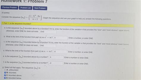 Solved Consider The Sequence An N Nn Graph This Chegg