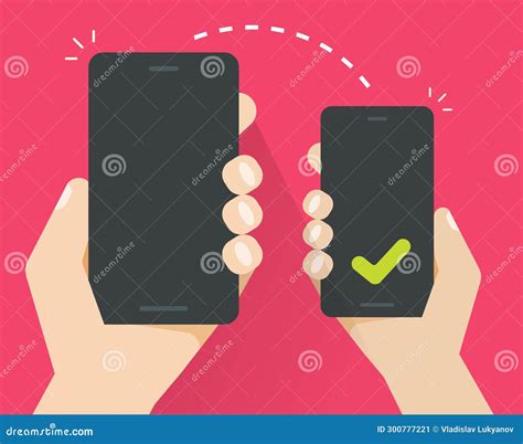 Data Transfer Via Two Cell Phones Vector Graphic Icon Cellphone Sync App Software 2