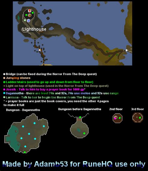 Lighthouse Map RuneScape Guide RuneHQ