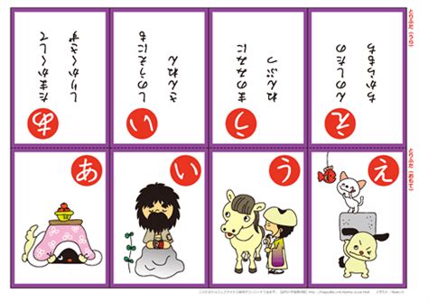 かるた 無料ダウンロード印刷幼児教材知育プリントちびむすドリル幼児の学習素材館