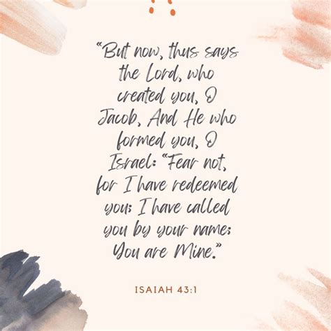 Isaiah 43 1 Etsy