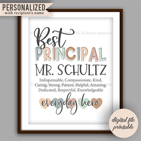 Principal T Principal Quote Printable Unique Principal Etsy