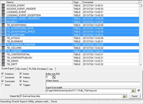Oracle中快速导入导出数据库的几种方式数据库导出同样模板原始数据 Csdn博客
