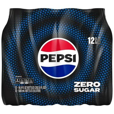 Pepsi Cola Zero Sugar Soda Pop 12 Fl Oz 12 Pack Cans Calorie Free