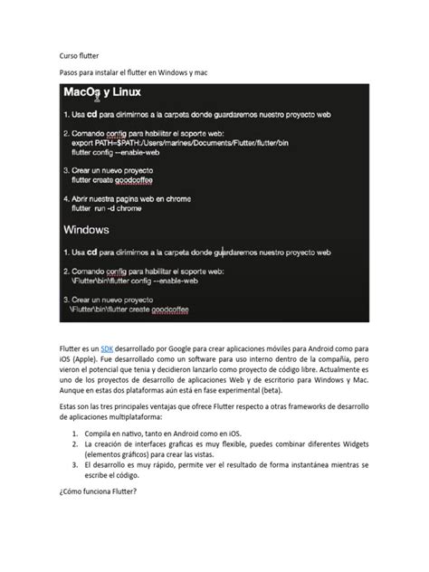 Curso Flutter Pdf Java Lenguaje De Programación Lenguaje De Programación