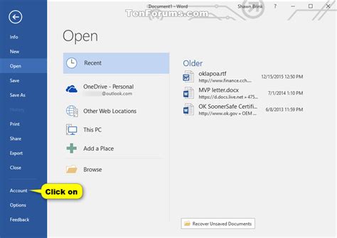 Enable Or Disable Automatic Updates In Office 2016 Tutorials