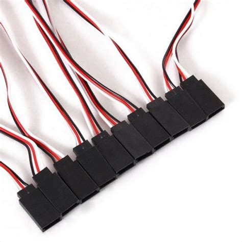 Itselfer 32cm 3 Pin Male To Female Servo Extension Lead Wire Cable 10