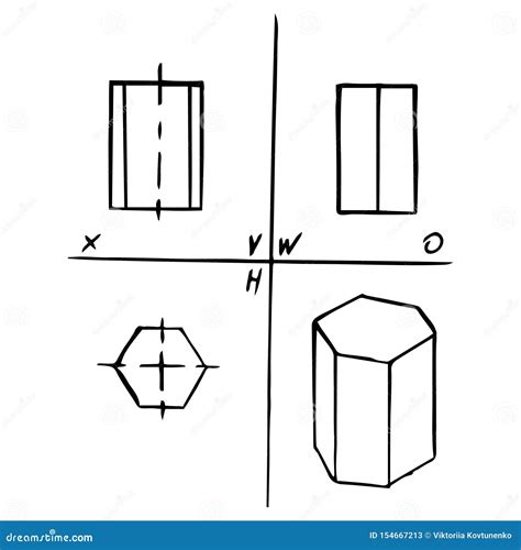 How To Draw A Hexagonal Prism