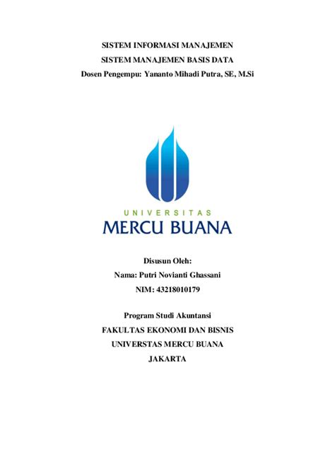 pdf sistem informasi manajemen sistem manajemen basis data