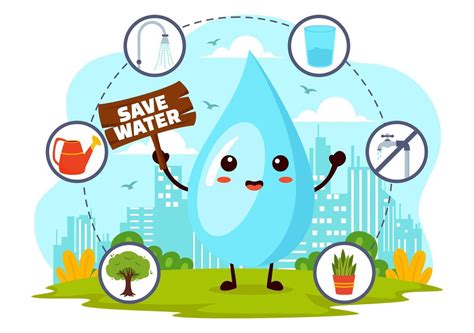 Water Conservation Clip Art Animation