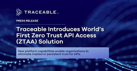 Traceable On Linkedin Traceable Introduces Worlds First Zero Trust