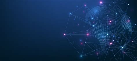 Global Network Connection Concept Big Data Vector Image