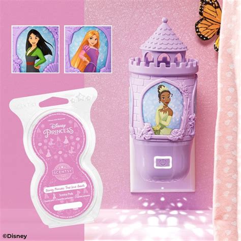 Disney Princess Scentsy Wall Fan Diffuser With Light Tiana Mulan
