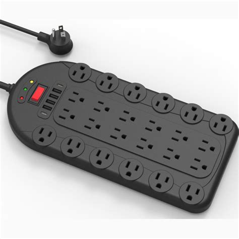 Us Standard 24 Bit Desktop Socket With Usb Power Strip And Usb Power Strip