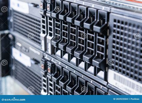 Cluster Of Data Storage Hard Drives Inside Server Room Stock Photo Image Of Equipment