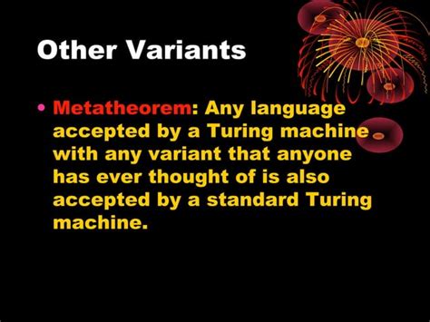 Variants Of Turing Machine Ppt