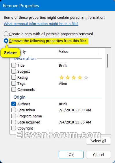 Add Change And Remove File Property Details In Windows 11 Windows