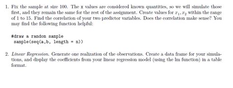 Solved Need The R CODE For Question I Have Done Chegg