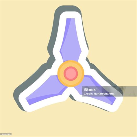 스티커 3 블레이드 프로펠러 드론 기호와 관련이 있습니다 심플한 디자인 일러스트레이션 Brand Name Video Game에