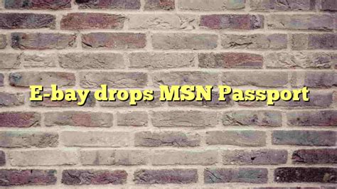 E Bay Drops Msn Passport Zareef Ahmed Bigdata And Devops Consultant Programmer For Cloud