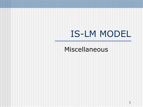 PPT IS LM MODEL PowerPoint Presentation Free Download ID