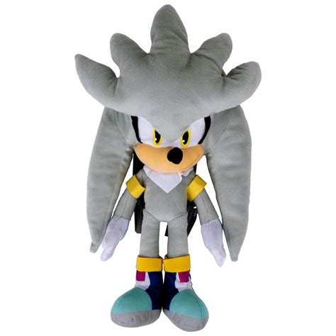 Sonic The Hedgehog Silver 16 Plush Backpack