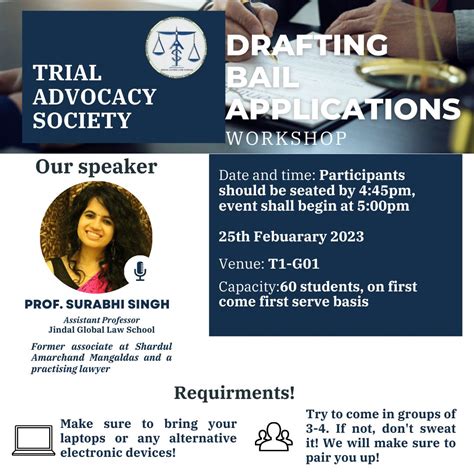 Piyush Vyas On Linkedin Trial Advocacy Society Is Organising A