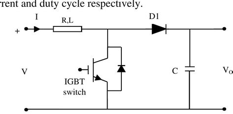 Circuit Diagram Of A Boost Converter Using Igbt Switch