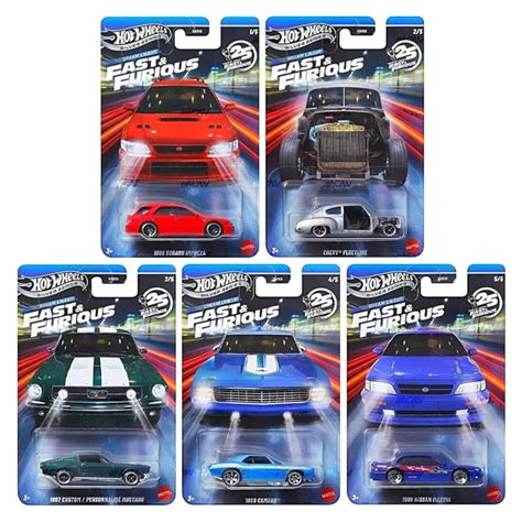 Hot Wheels 2026 Fast And Furious Dream Lineup 25th Anniversary Set
