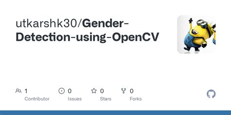 Github Utkarshk30gender Detection Using Opencv