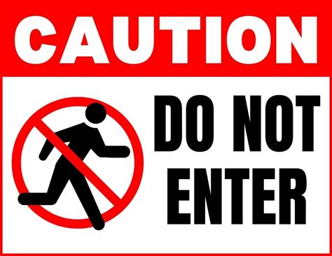 Free Printable Do Not Enter Signs Do Not Enter Sign Free Printables