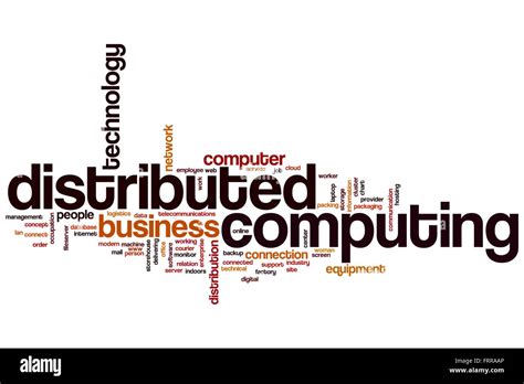 Distributed Computing Word Cloud Concept Stock Photo Alamy