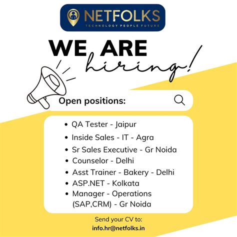 Netfolks Consulting On Linkedin Qa Insidesales Salesexecutive Counselor Trainer Bakery