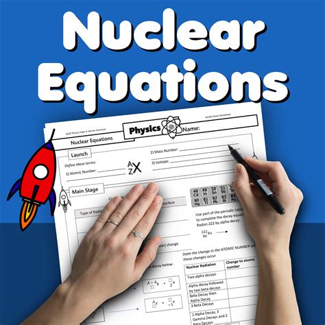 Nuclear Equations Home Learning Worksheet Gcse Worksheets Library
