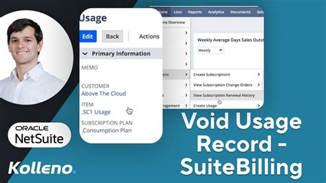 Netsuite Tutorial Voiding A Usage Record In Suitebilling Youtube