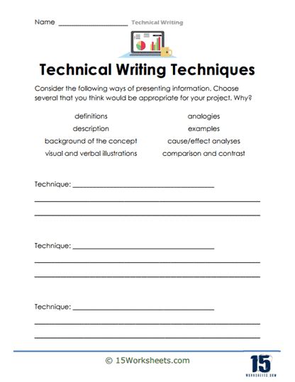 Technical Writing Worksheets 15