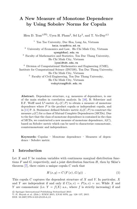 pdf a new measure of monotone dependence by using sobolev norms for