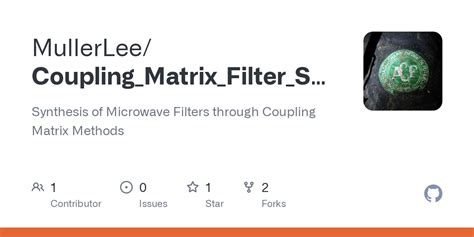 Github Mullerleecouplingmatrixfiltersynthesis Synthesis Of Microwave Filters Through