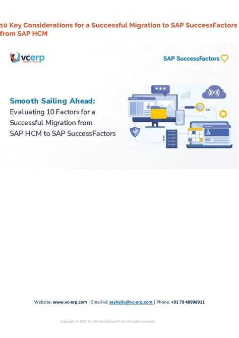 Ppt 10 Key Considerations For A Successful Migration To Sap Successfactors From Sap Powerpoint