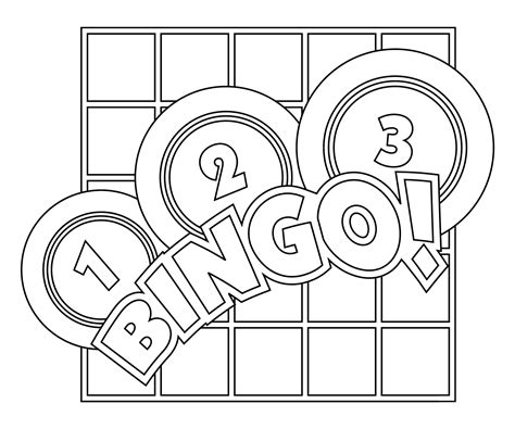 Bingo Coloring Page Colouringpages