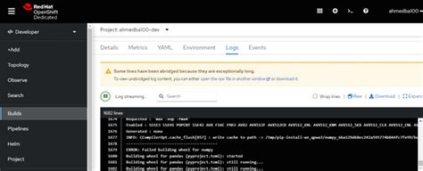 Problem In Deploying An App To Openshift Ropenshift
