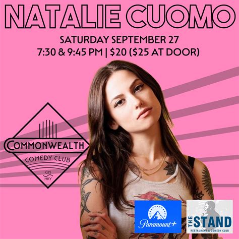 Natalie Cuomo Presented By Commonwealth Comedy Club Commonwealth