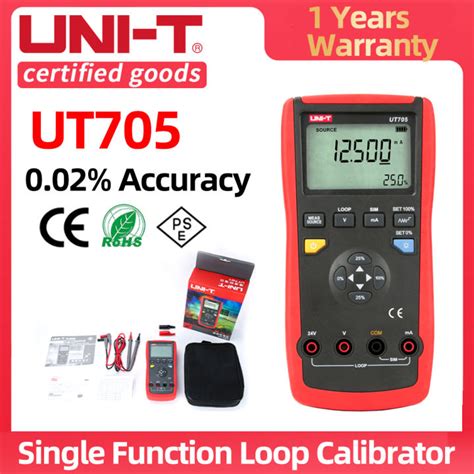 UNI T UT705เดยวฟงกชน Loop Calibrator แรงดนไฟฟา DC Current Loop การทดสอบกระแสไฟ Lazada