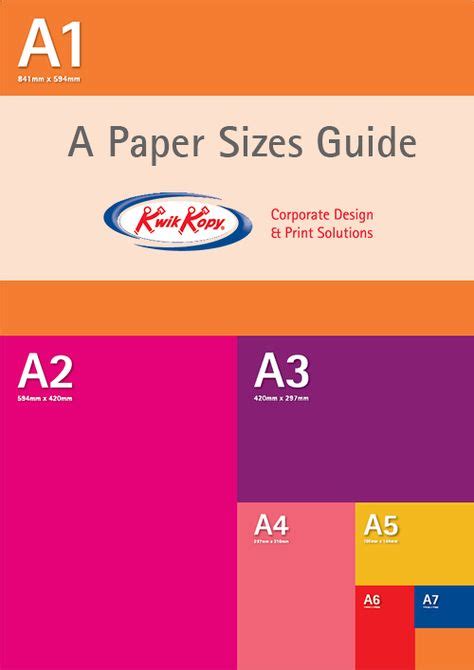 Paper Size Guide A A A A A A A Paper Sizes Chart Paper Size Paper
