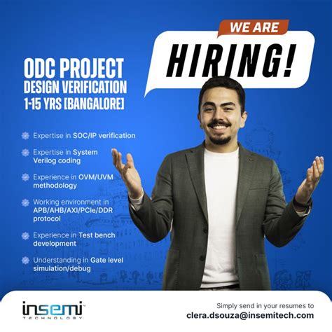 Clera Intru Dsouza On Linkedin Immediatehiring Designverification Systemverilog