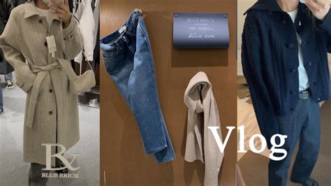 Vlog 직장인 브이로그 블루브릭 팝업 언더스탠딩 가방 니트 언박싱 인사일런스 우먼 팬츠 퍼점퍼 하울 첫 출근룩 데우스 엑스 마키나 카페 Youtube