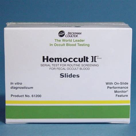 Hemoccult® Sensa® Single Slides Cancer Screening Test Kit Fecal Occult