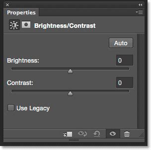 Adding A Brightness Contrast Adjustment Layer In Photoshop