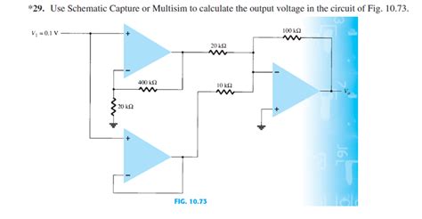 Solved 29 Use Schematic Capture Or Multisim To Calculate