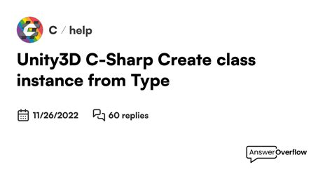 Unity3d C Sharp Create Class Instance From Type C